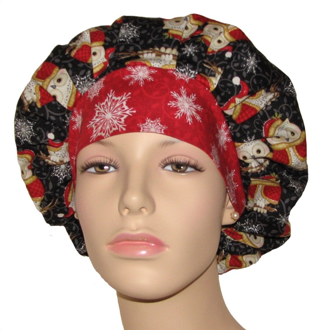 Scrub Caps Christmas Winter Greetings Owls-scrubheads-owls Scrub Hats ...