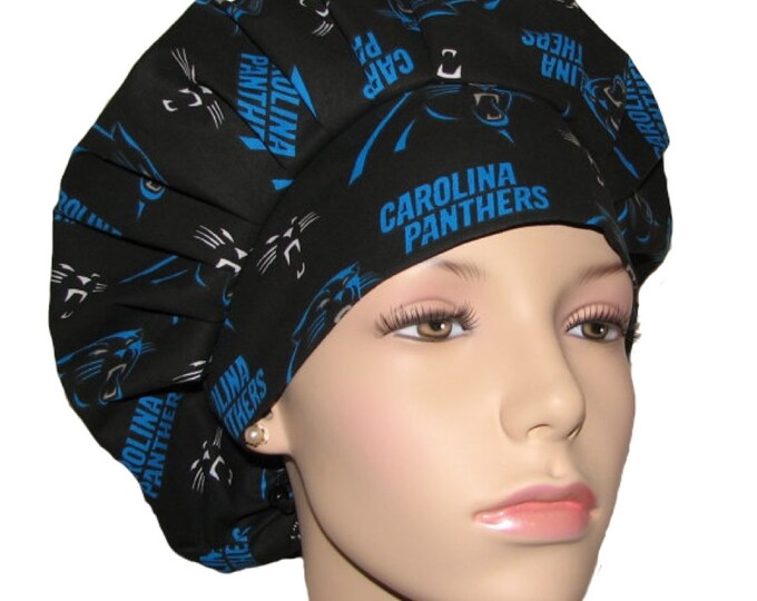 Scrub Caps Carolina Panthers Fabric-scrubheads-football Scrub Hat ...