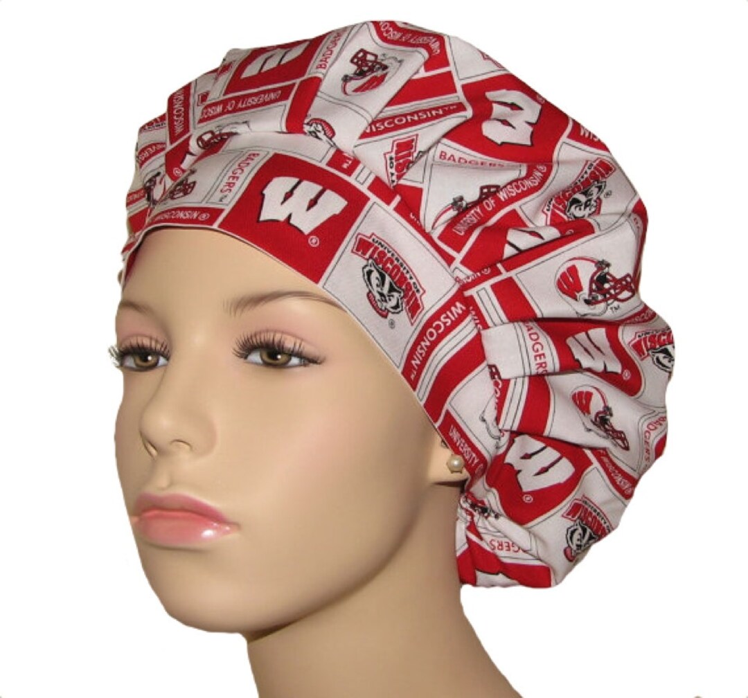 Scrub Caps Wisconsin Badgers-scrub Hats for Women-scrub Caps-scrubheads ...
