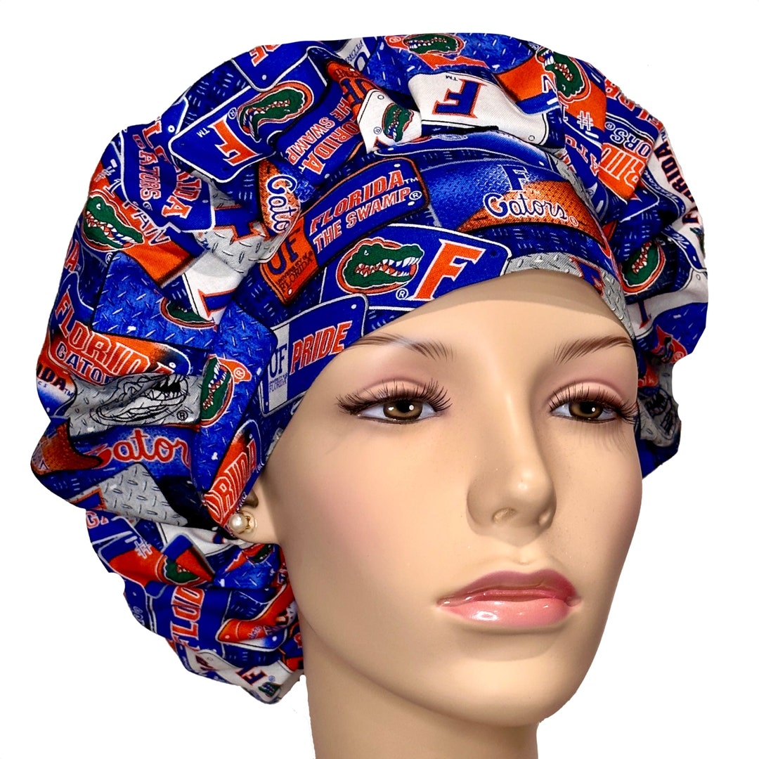 Scrub Caps University of Florida License Plate Fabric-scrubheads-scrub ...