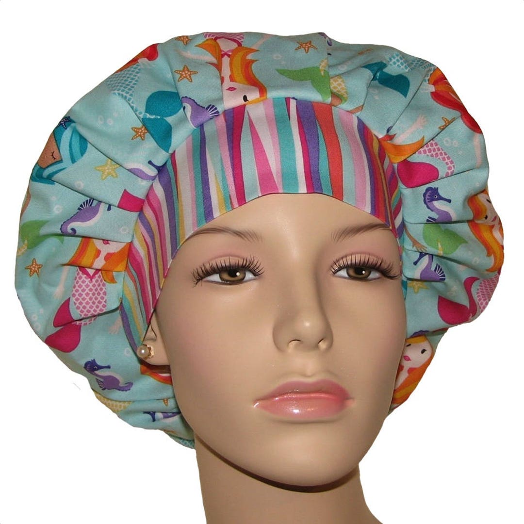 Scrub Hats Aqua Fairy Tails Mermaids-scrubheads-mermaid Scrub Hat-scrub ...