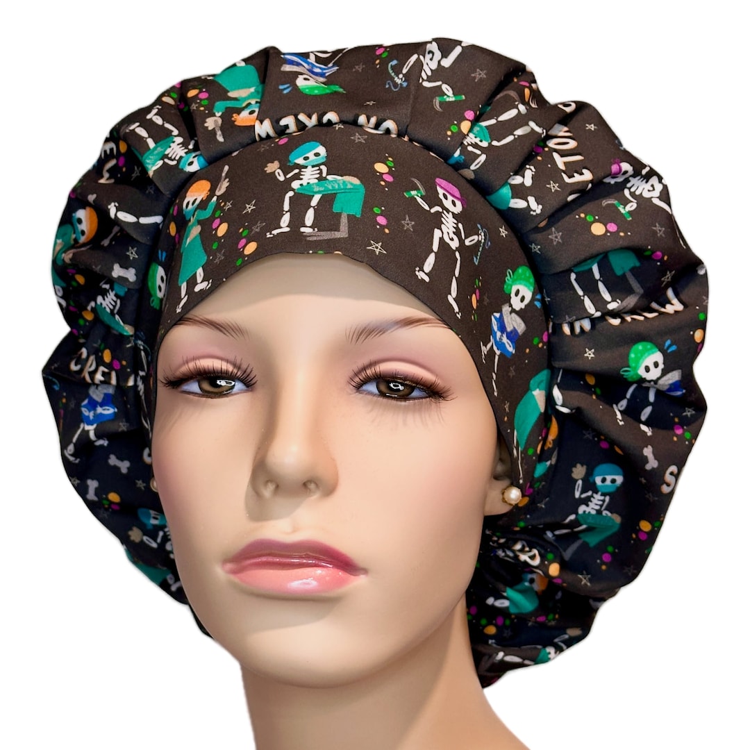 Scrub Caps Halloween Skeleton Crew Surgery-scrubheads-scrub Cap-surgery ...
