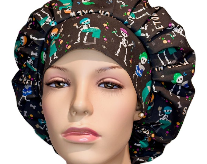 Scrub Caps Halloween Skeleton Crew Surgery-scrubheads-scrub Cap-surgery ...