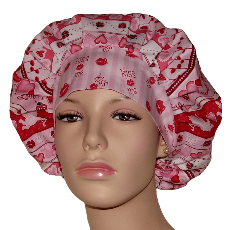 Scrub Hats Valentines Day Lovestruck Love Bugs-scrubheads-etsy - Etsy
