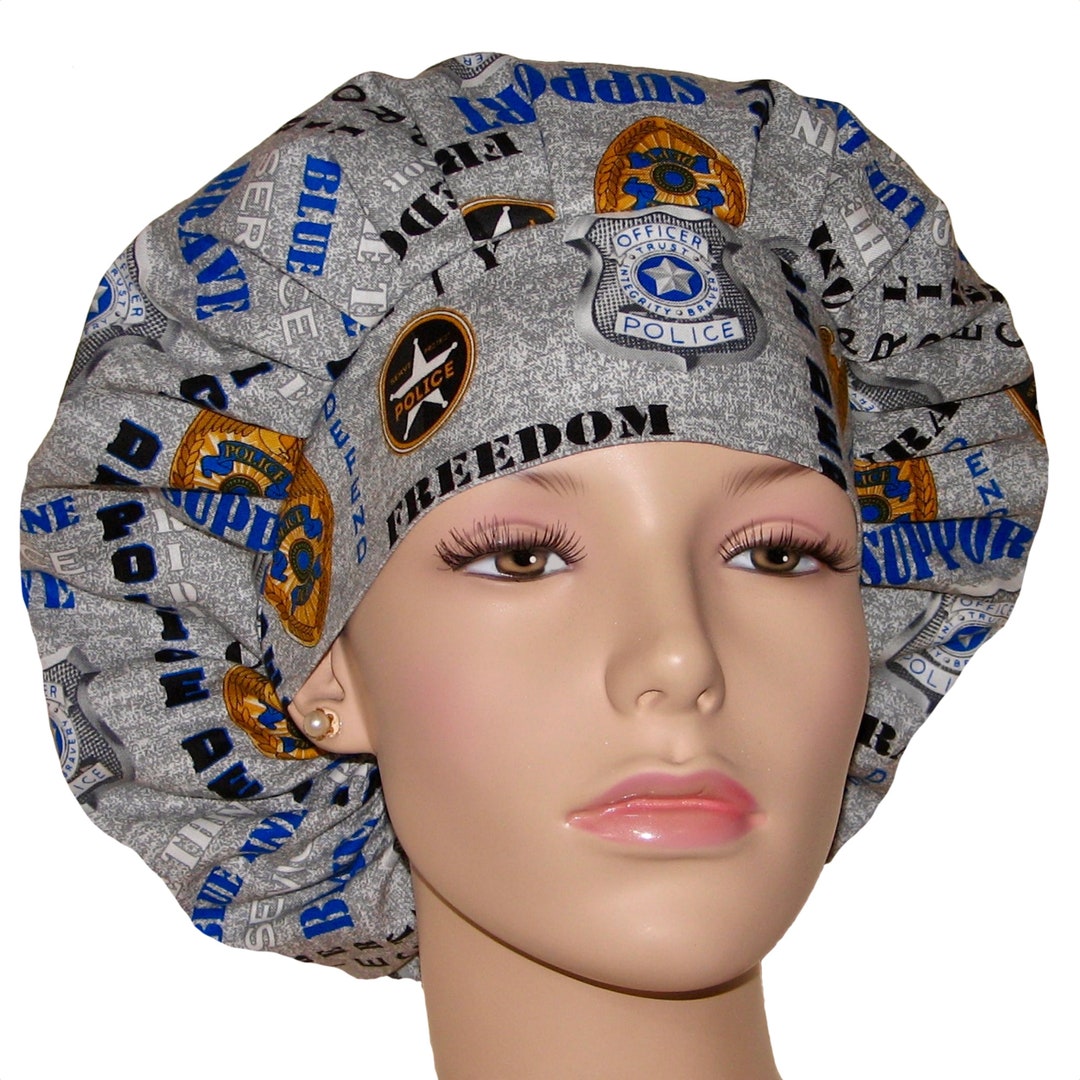Scrub Caps Police Law Enforcement-scrubheads-police Scrub Hat-scrub ...