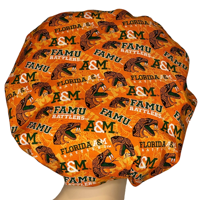 Scrub Caps FAMU Tone on Tone Cotton Fabric-famu Rattlers Scrub - Etsy