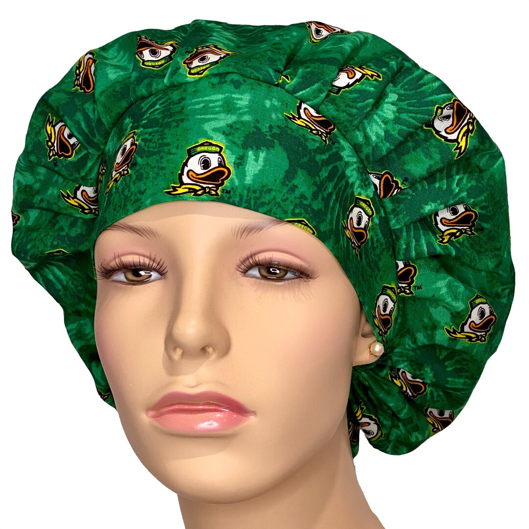 Scrub Hats University of Oregon Ducks Tie Dye Cotton Fabric-scrubheads ...