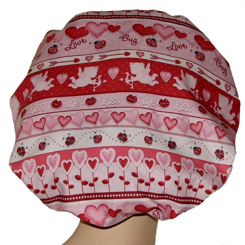 Scrub Hats Valentines Day Lovestruck Love Bugs-scrubheads-etsy - Etsy