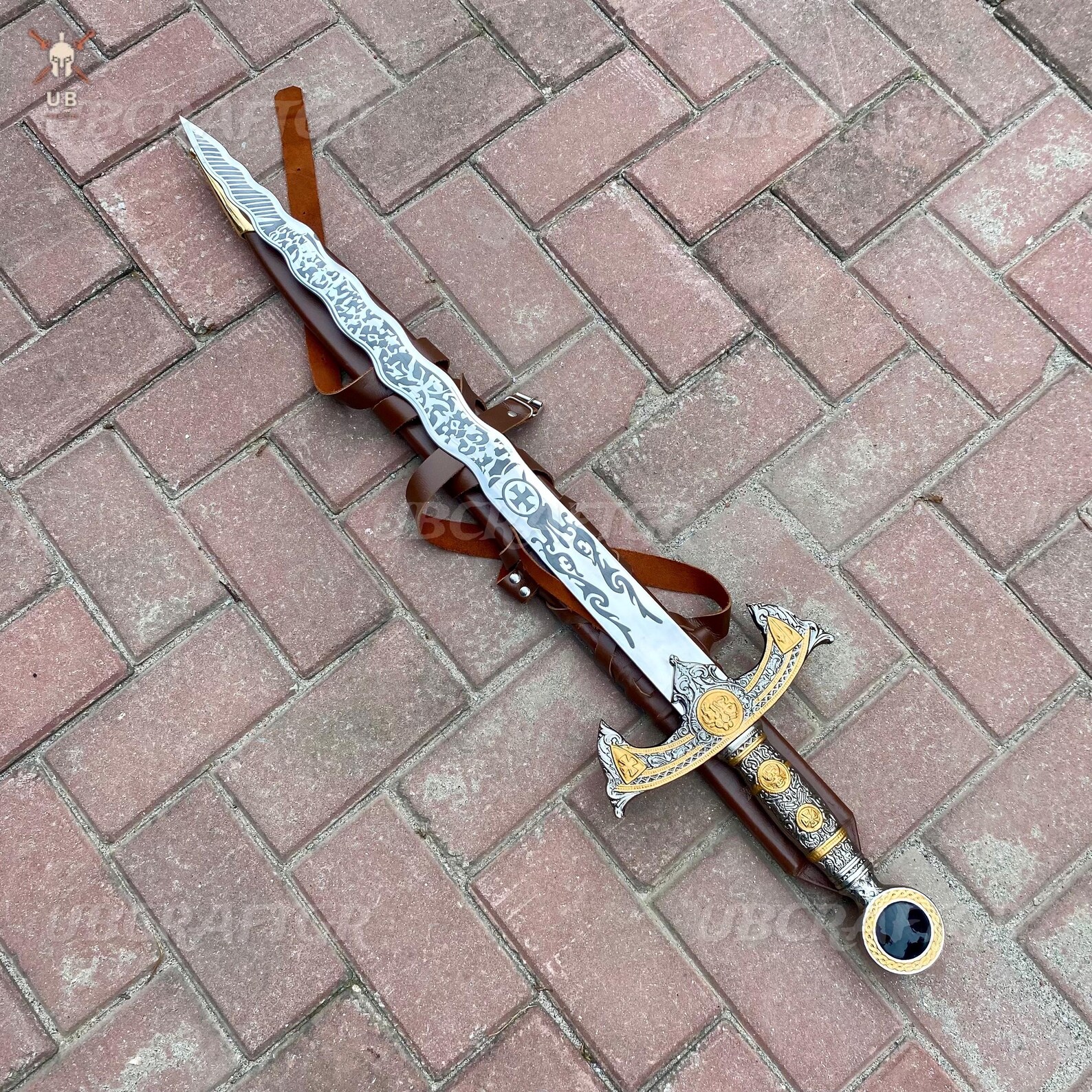 Once Upon a Time Excalibur Replica Sword: High Carbon Steel, Emma Swan ...