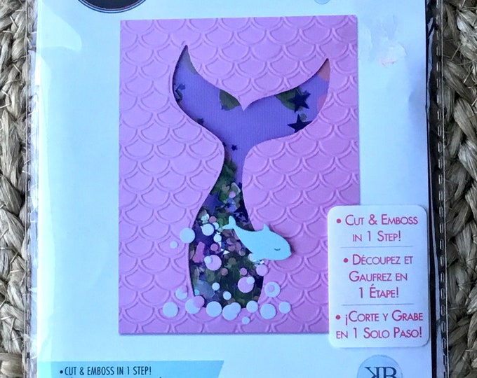 Mermaid Scales Embossing Folder, Sizzix Mermaid Tail Die, Sizzix ...