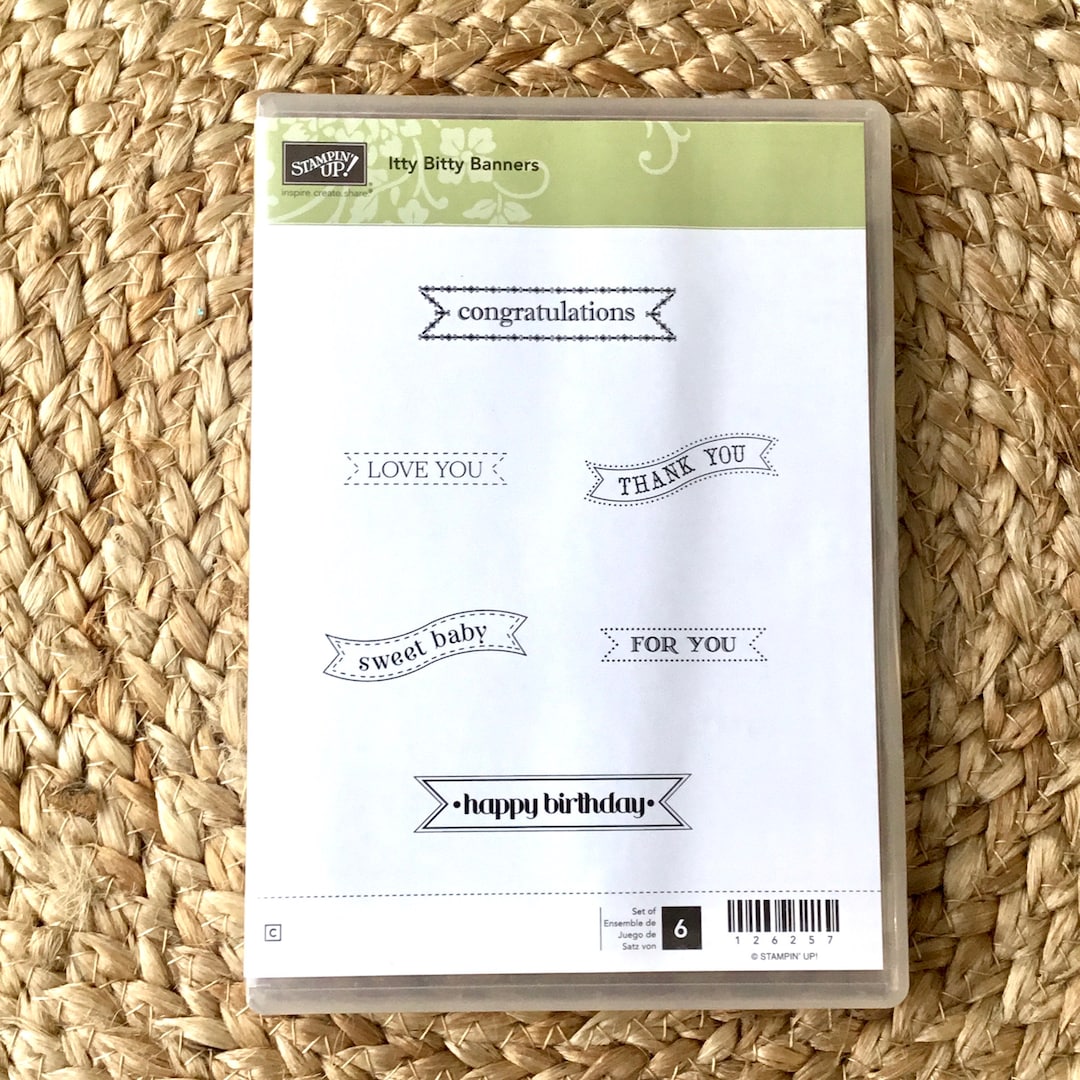 Stampin' up Itty Bitty Banners Stamp Set With Coordinating Dies ...
