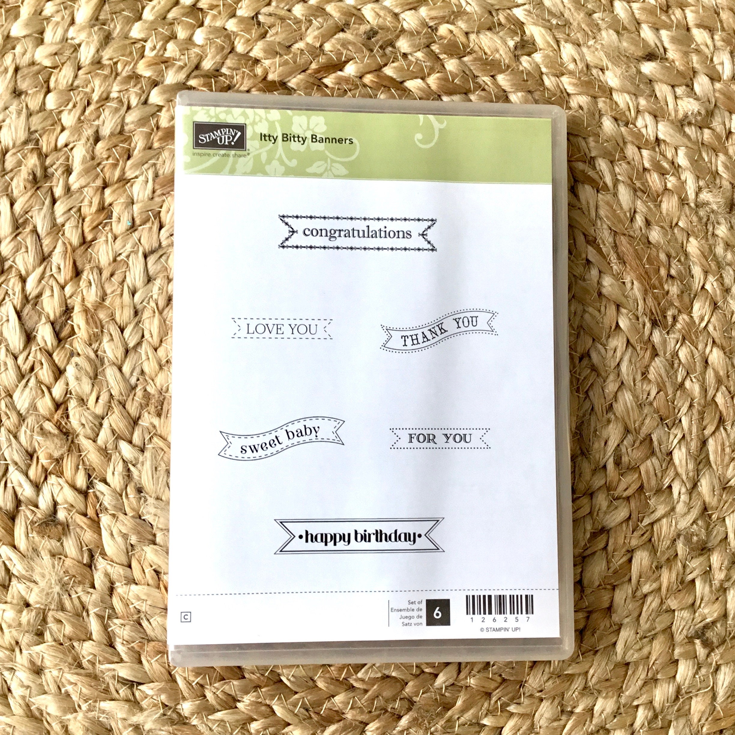 Stampin' up Itty Bitty Banners Stamp Set With Coordinating Dies ...