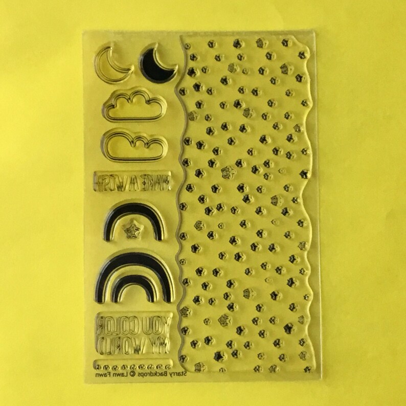 Lawn Fawn Starry Backdrops Photopolymer Stamp Set, Retired Lawn Fawn ...