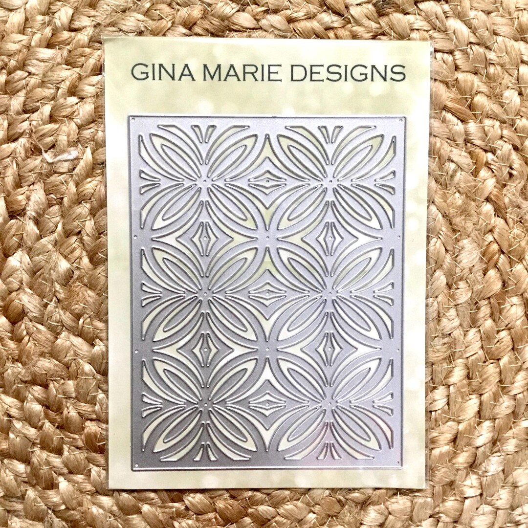 Gina Marie Designs Flower Tiles Background Die, Die Destash, NEW - Etsy