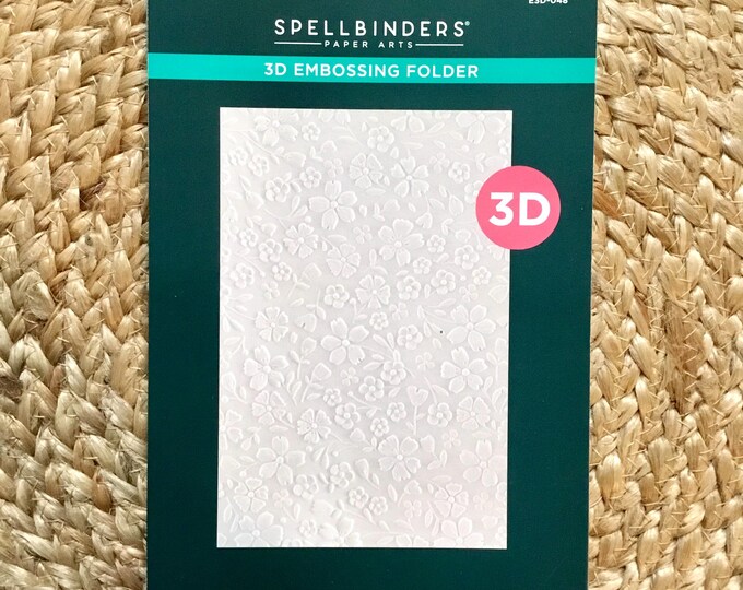 Embossing Folder, Spellbinders Flower Frenzy 3D Embossing Folder ...
