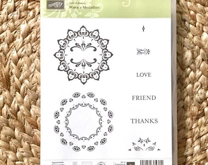 Stampin' up Make a Medallion Stamp Set, NEW, Stampin' up Sale-a-bration ...