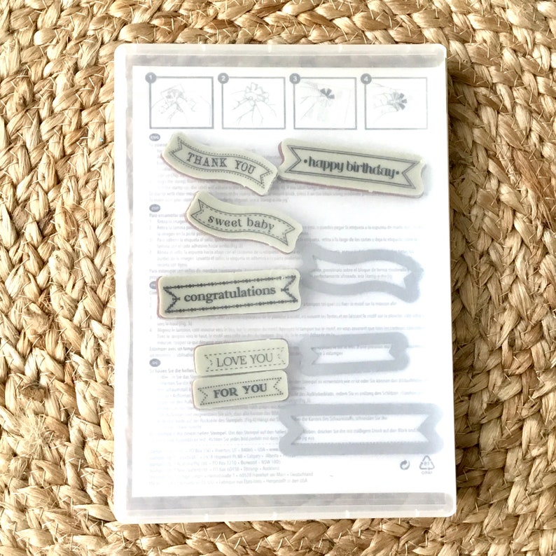 Stampin' up Itty Bitty Banners Stamp Set With Coordinating Dies ...