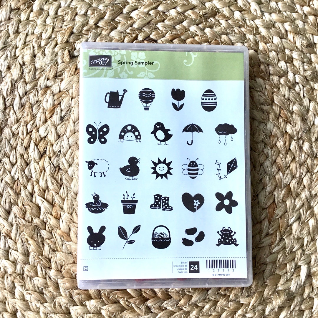 Stampin' up Spring Sampler Cling Stamp Set, Retired Stampin' up Spring ...
