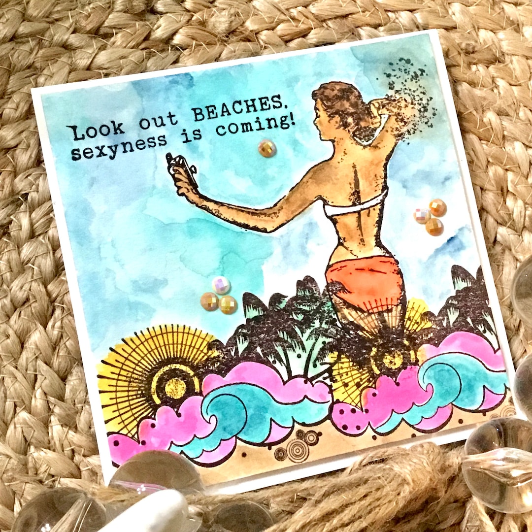 Look Out Beaches Card, Beach Trip Cards, Girls Trip Card, FINAL CLEARANCE, Look Out Sexiness is ...