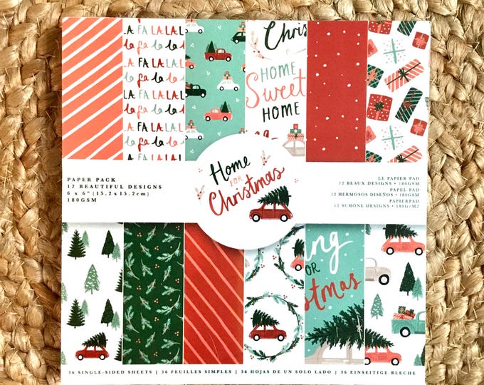 Christmas Paper for Card Making, Scrapbooking, Home for Christmas Paper ...
