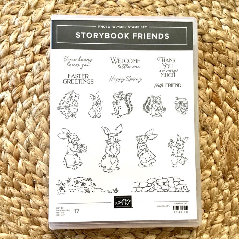 Stampin’ up Storybook Friends Stamp Set and Dies: Hedgehog, Rabbit ...