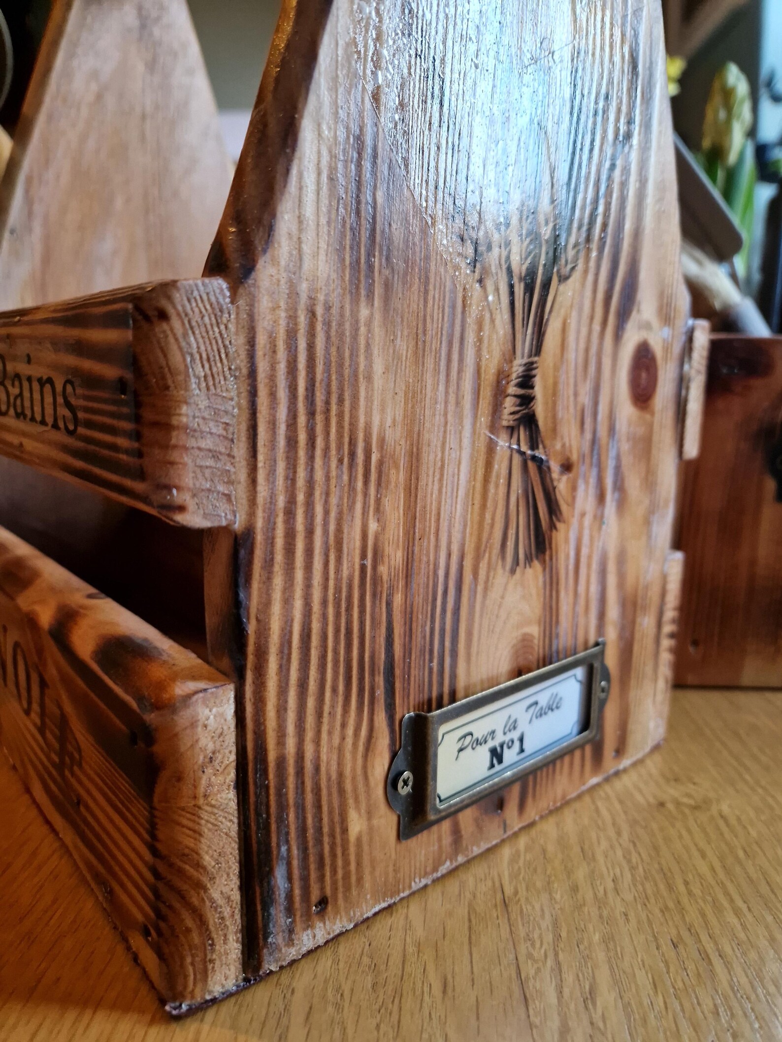 Rustic Beer Caddy, Hand Made From Recycled Timbers, for 6 Standard ...