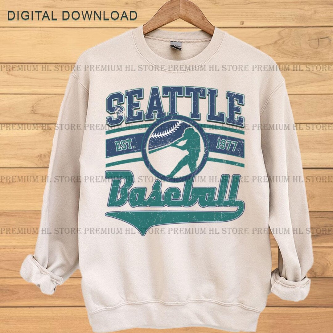 Seattle Baseball Png | Vintage Seattle Baseball PNG| Baseball Fan PNG ...