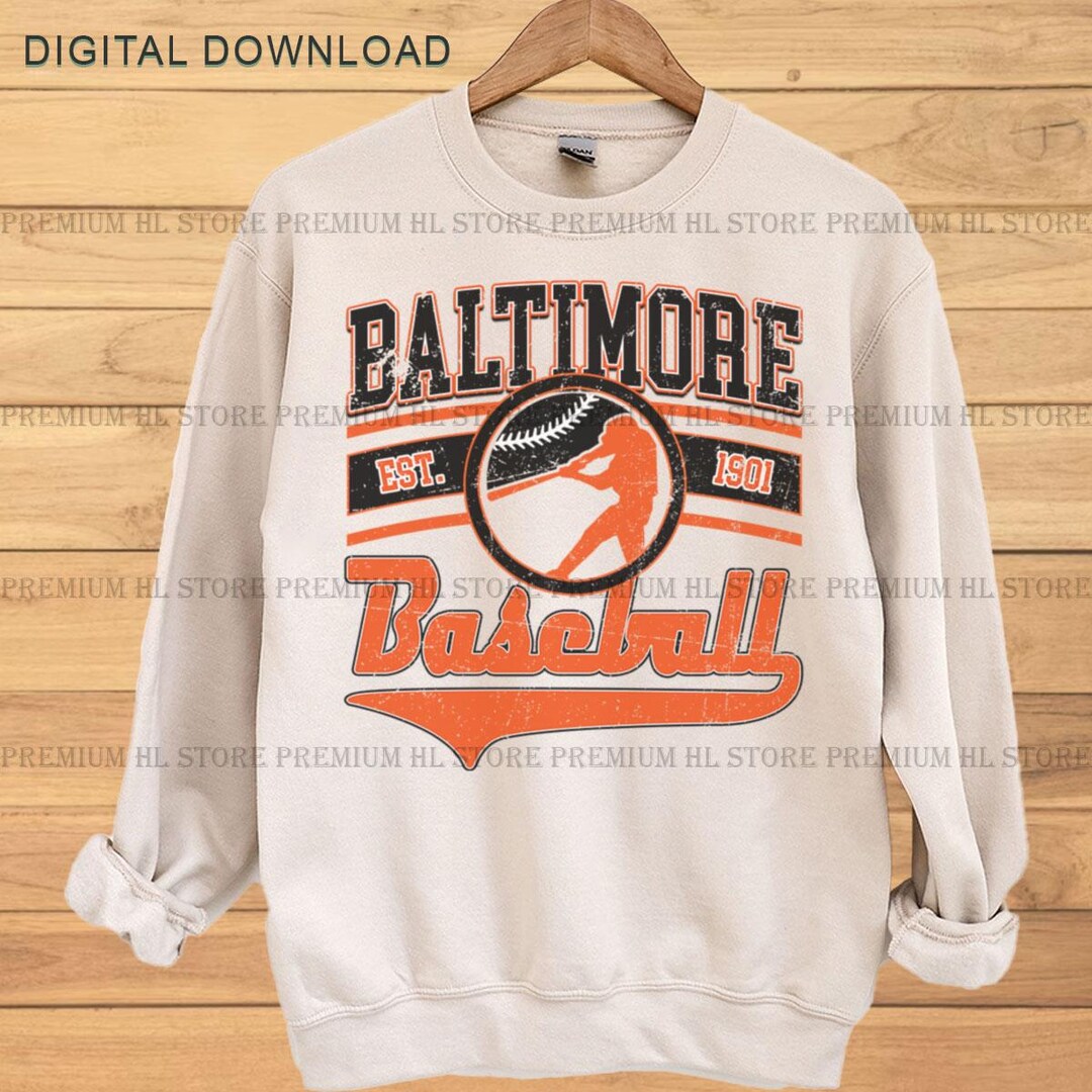 Baltimore Baseball Png | Vintage Baltimore Baseball PNG| Baseball Fan ...