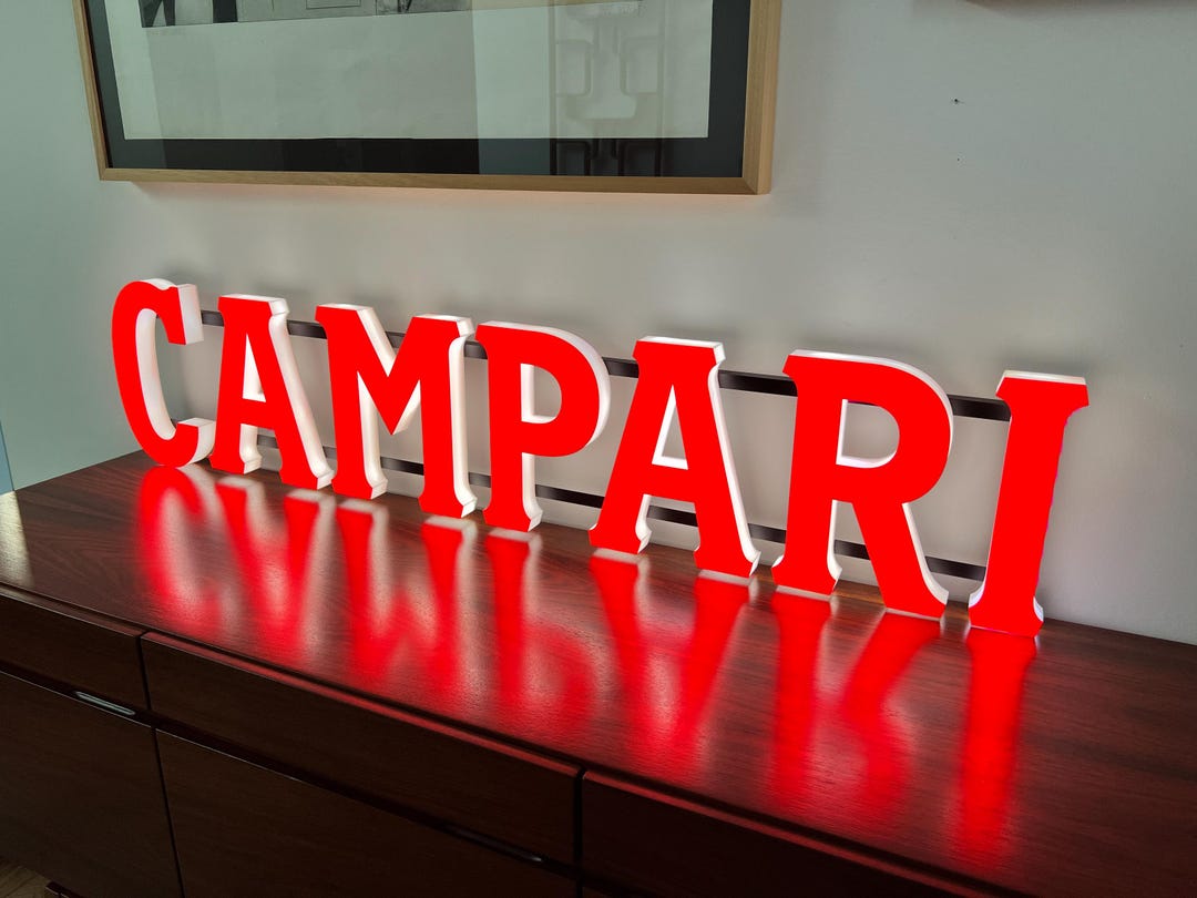 Campari Soda Lighted Sign 150 Cm Camparisoda Lighted Sign Martini Led ...