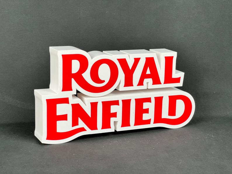Royal Enfield Lighted Sign Neon LED Logo Garage Cafe Racer Bar MV ...