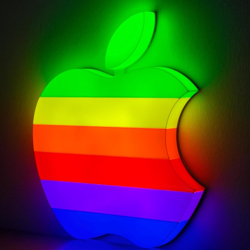 Apple Neon Light - Etsy UK