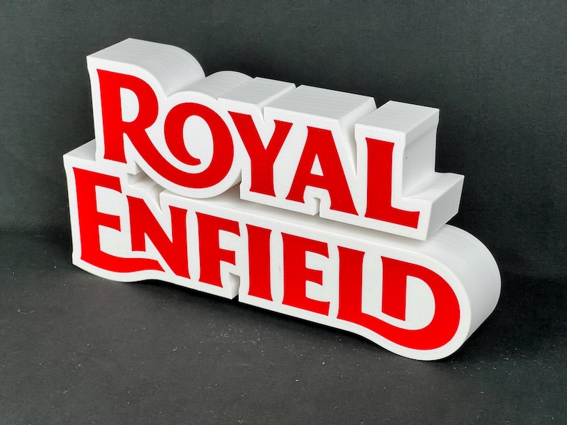 Royal Enfield Lighted Sign Neon LED Logo Garage Cafe Racer Bar MV ...