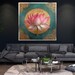 Pink Lotus Canvas Painting Gold Mandala Wall Art for Living Room Zen ...