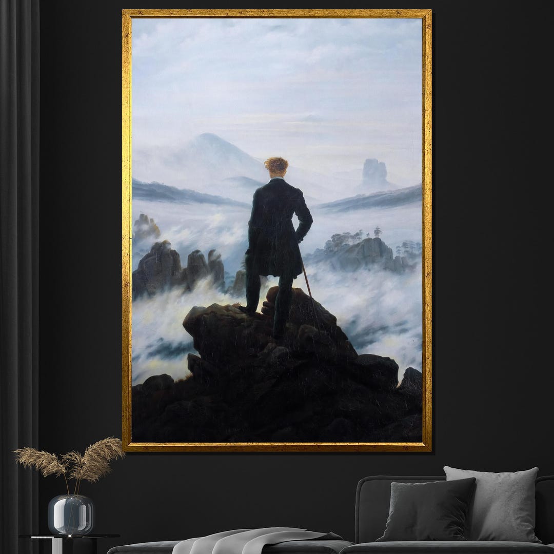 Caspar David Friedrich Wanderer Above the Sea of Fog Canvas Painting ...