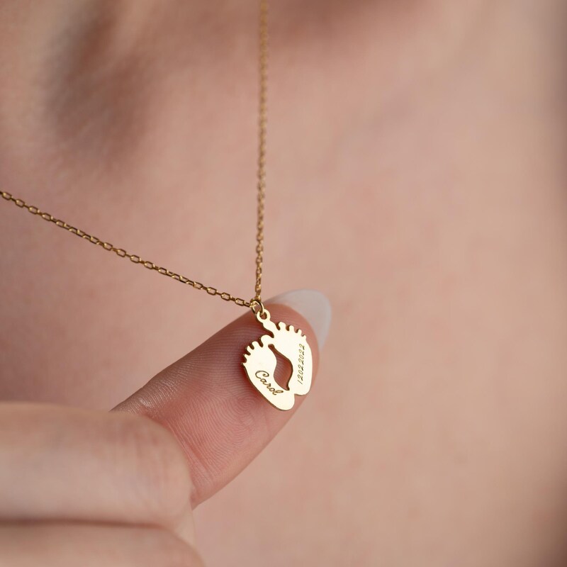 Birth Date Necklace - Etsy