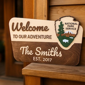 Custom National Park Sign, National Park Wood Sign, Custom NPS, Nature ...