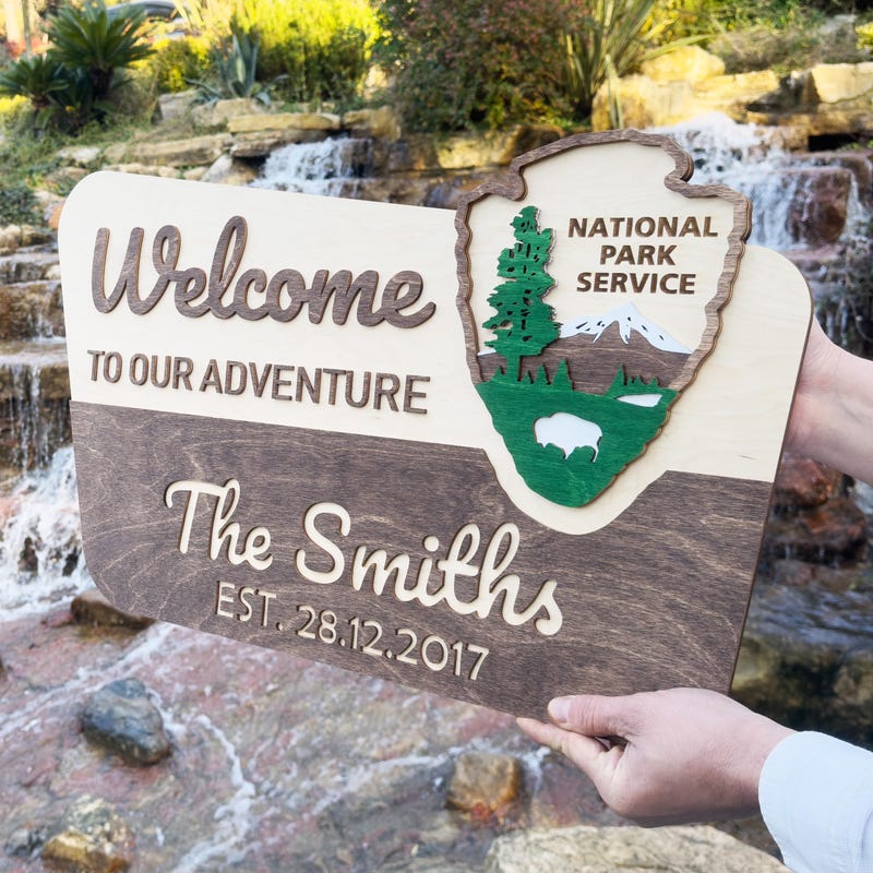 National Park Sign - Etsy