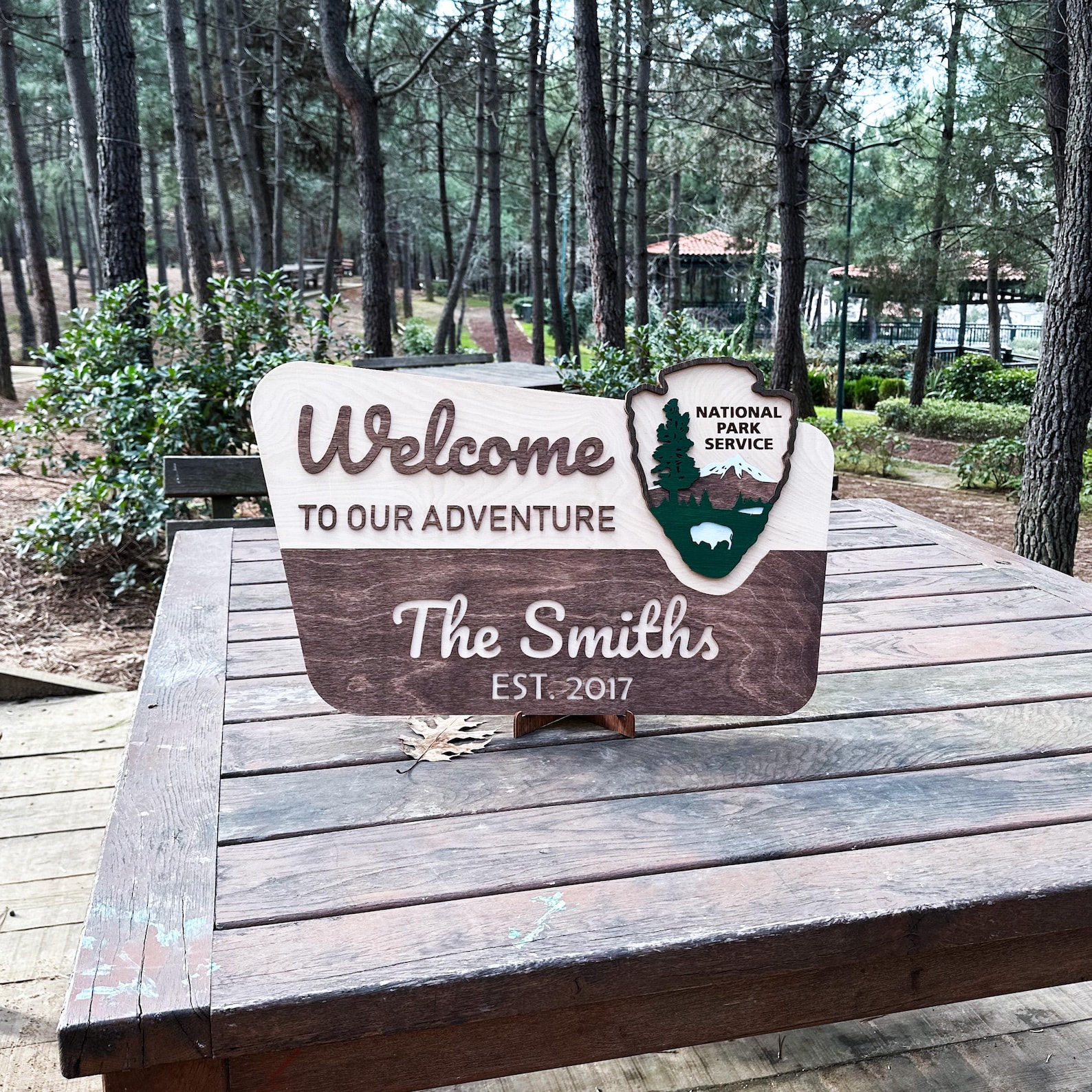 National Park Welcome Sign 3D, Personalized National Park Sign, NPS ...