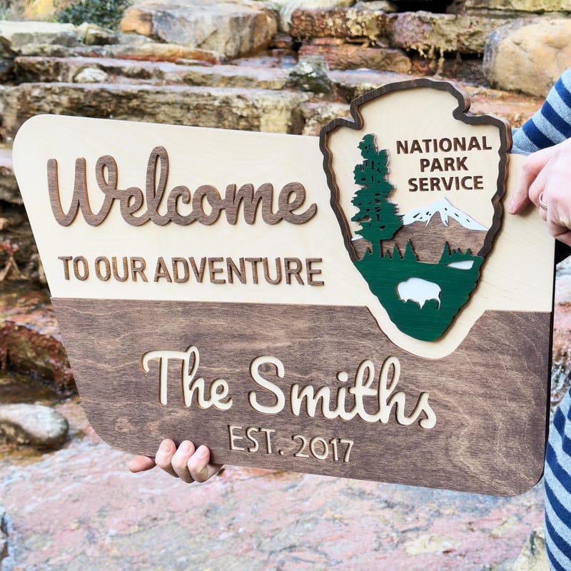 Custom National Park Sign - Etsy