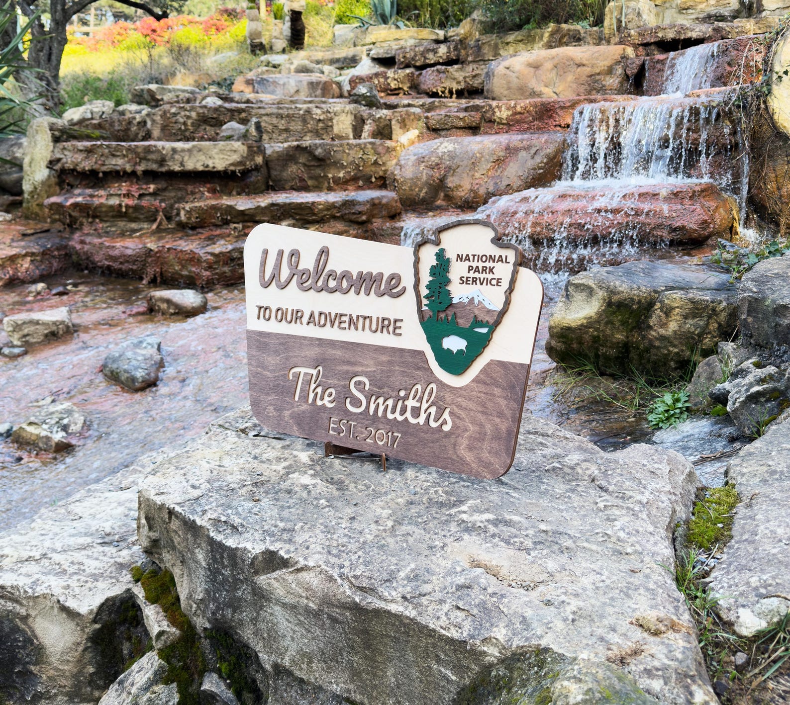 National Park Welcome Sign 3D, Personalized National Park Sign, NPS ...