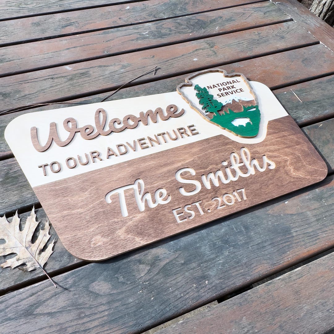 Custom National Park Sign, National Park Wood Sign, Custom NPS, Nature ...