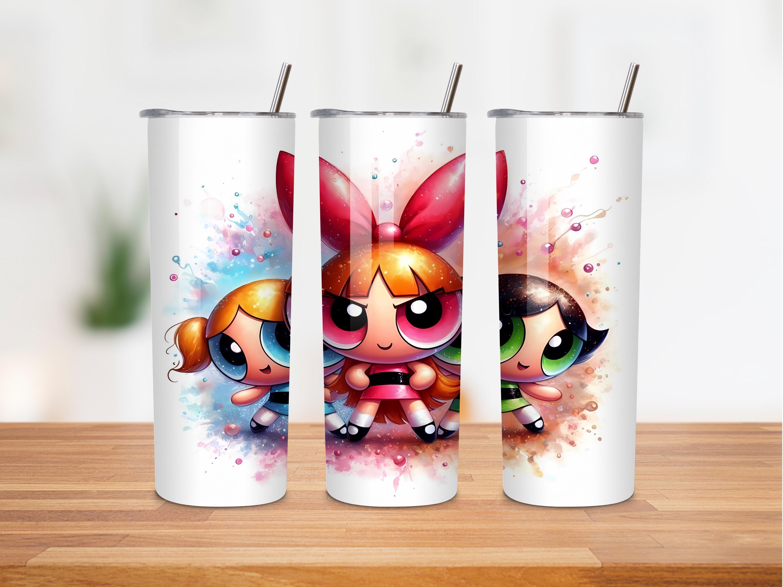 Powerpuff Girl Digital Png, Cartoon Wrap, Instant Digital Cartoon ...