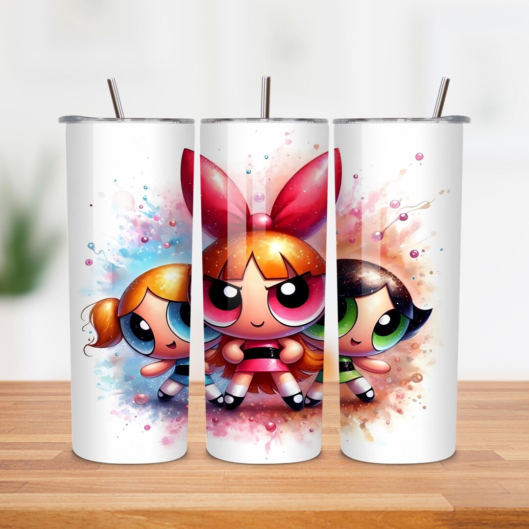 Powerpuff Girl Digital Png, Cartoon Wrap, Instant Digital Cartoon ...