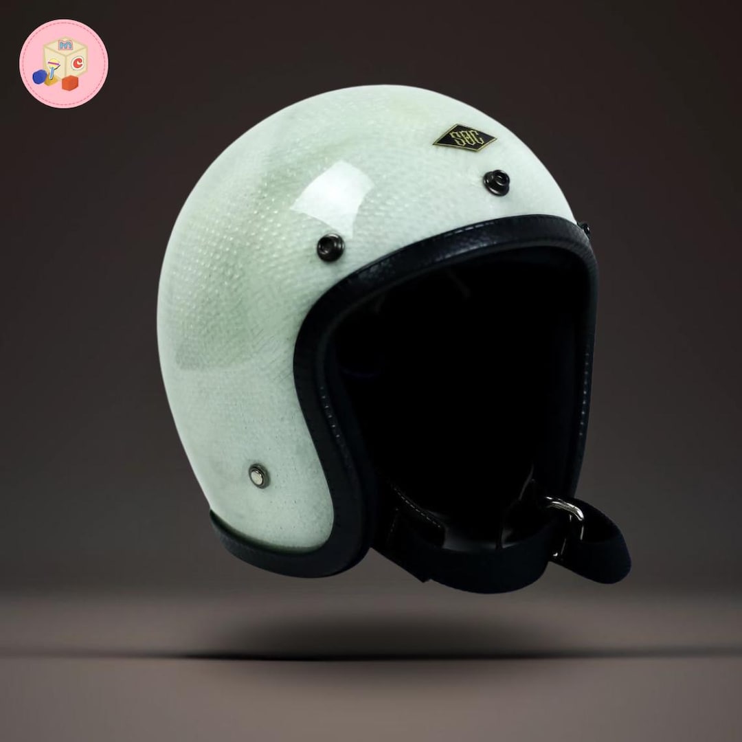 Custom Patina RAW Tosca Helmet Slimhead 500TX Motorcycle Helmet, Unique ...