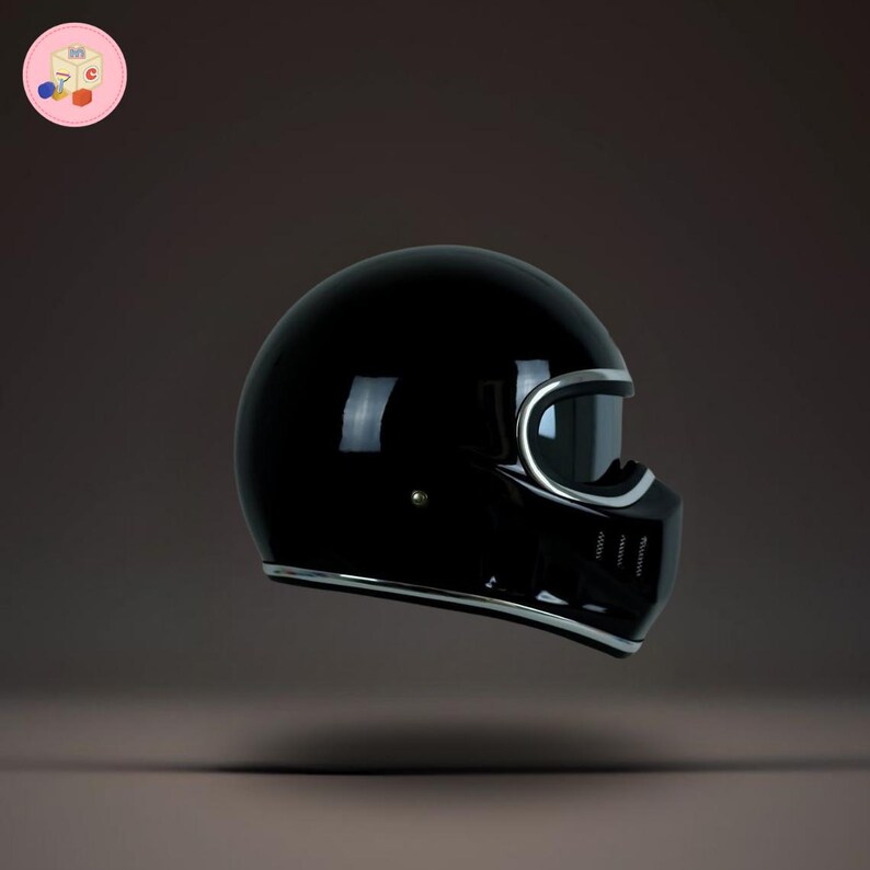 Custom Full Face Retro Motorcycle Helmet Cakil Bandit Simpson Custom ...