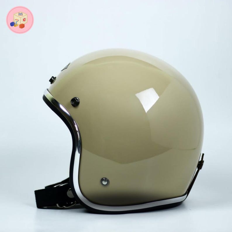 Custom Basic Cream Helmet Slimhead 500TX Motorcycle Helmet, Unique ...