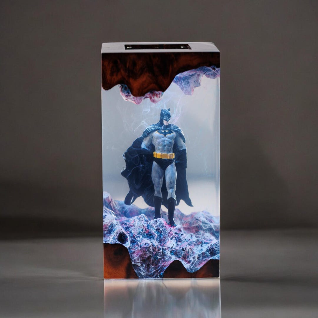 Resin Lamp Inspired by Masked Vigilante, Custom Movie Character Figure ...