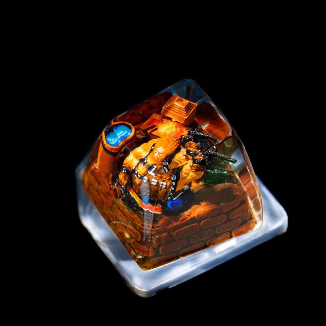 Dwarf Blacksmith Resin Keycap, Custom Resin Keycap, Artisan Keycap ...