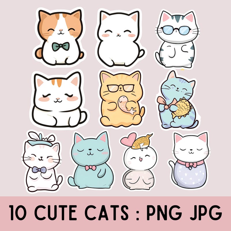 Cat Sticker - Etsy