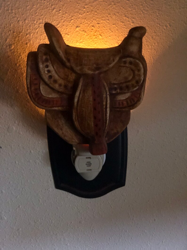 Western Saddle Night Light, Cowboy Night Light, Western Decor, Rustic ...